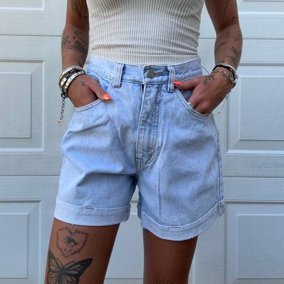 Vintage | Shorts | Vintage Light Denim Shorts Sz 7 | Poshmark